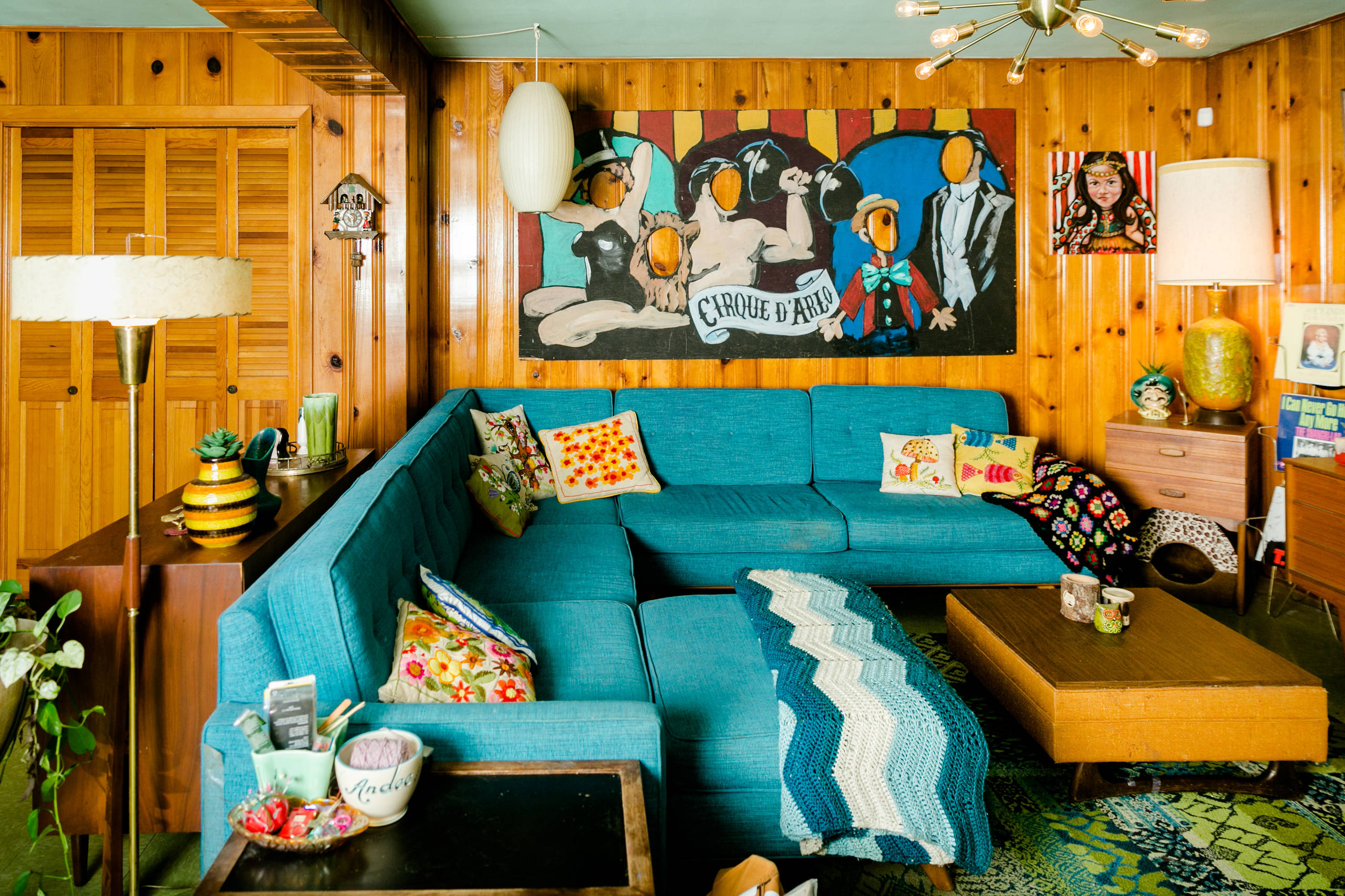 My Houzz: Bold Vintage Color in a 1962 Austin Ranch House