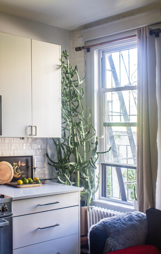 My Houzz: Chic Updates to a 350-Square-Foot NYC Apartment - Eclectic ...