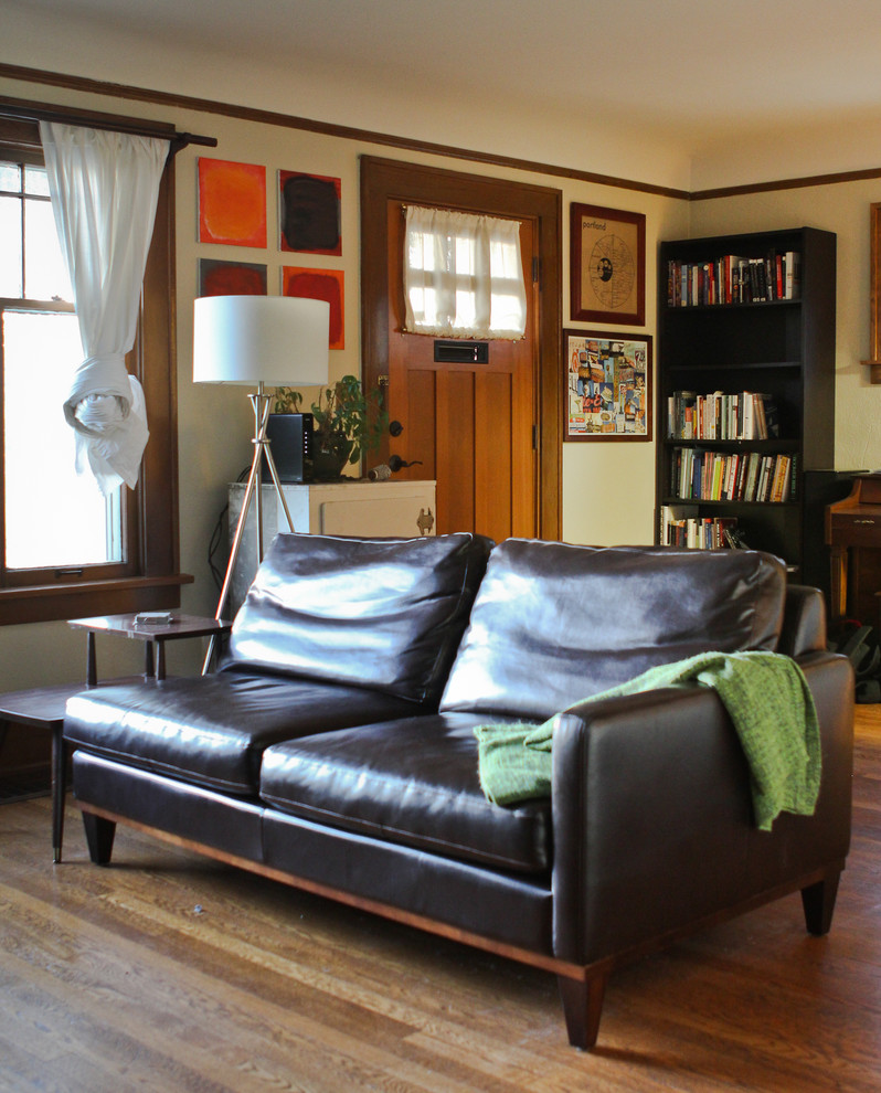 My Houzz: Space to Unwind for Two Busy Roommates - Living Room ...