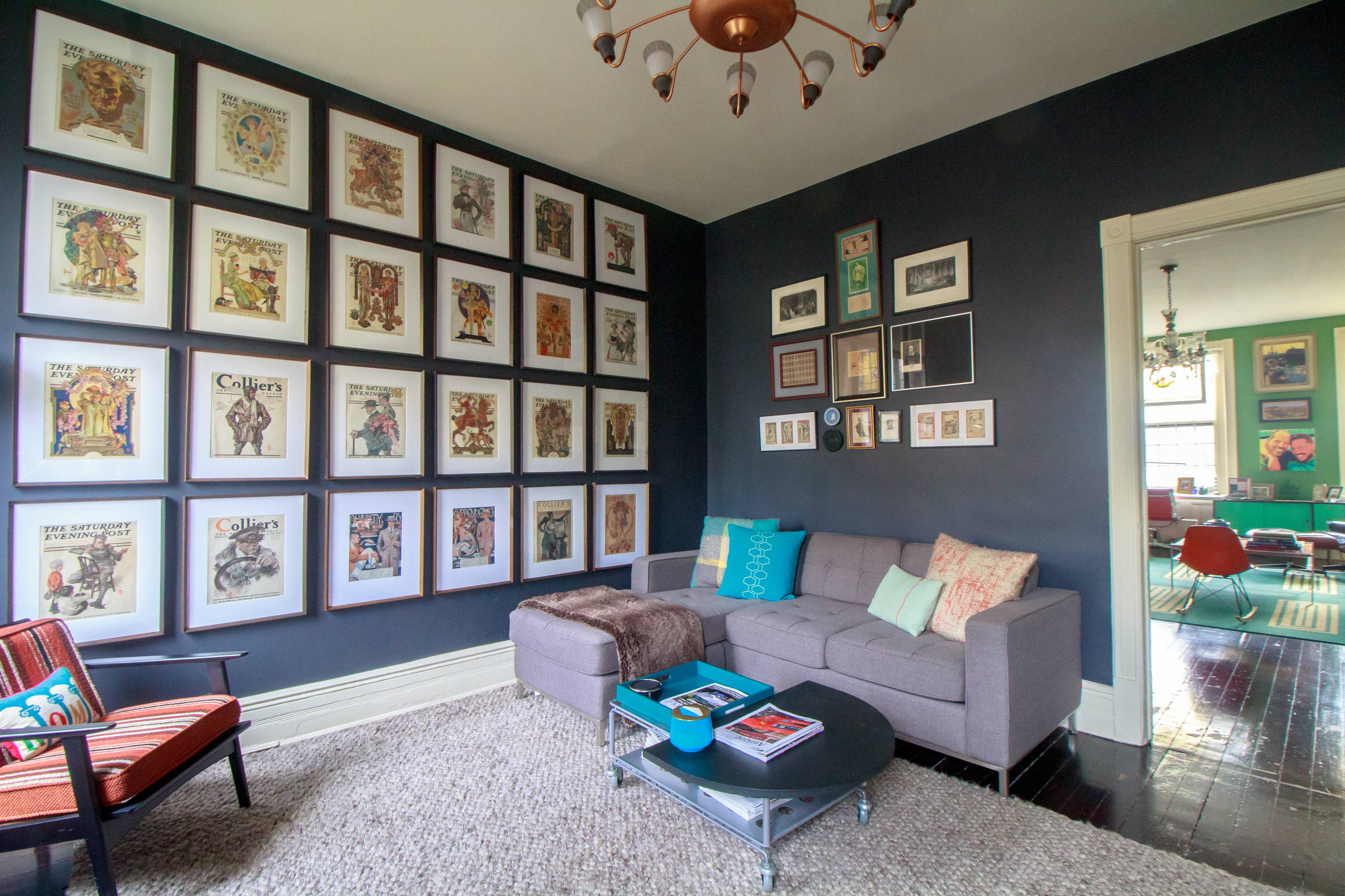 My Houzz: Vibrant Victorian Row House With Midcentury Style