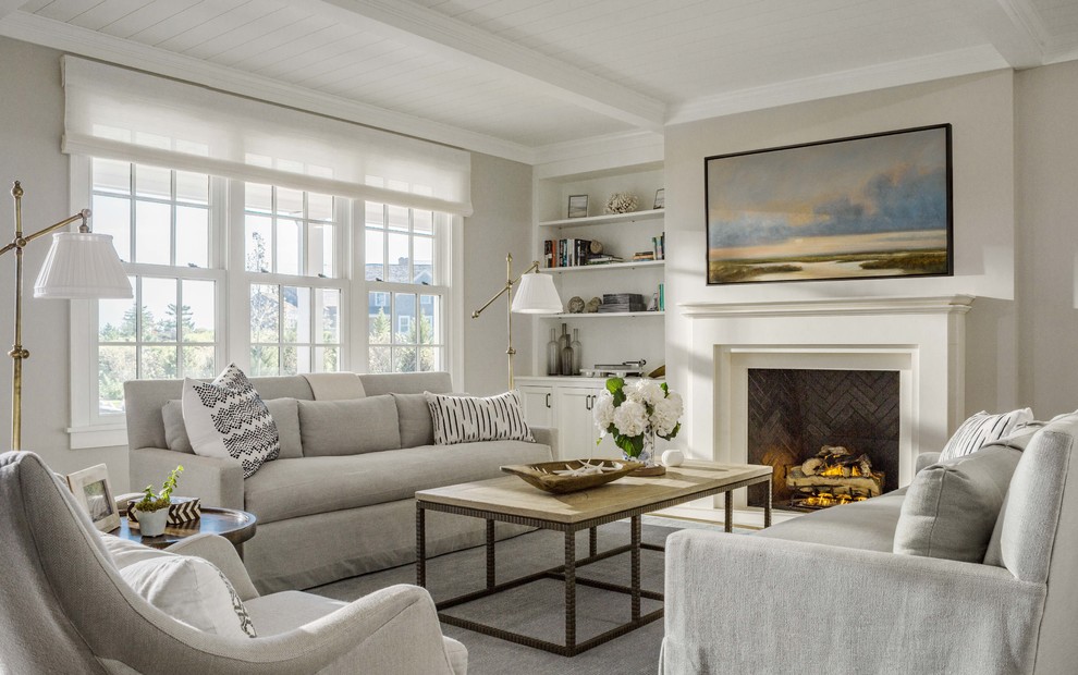 Nantucket - Beach Style - Living Room - Boston - by Pinney Designs | Houzz