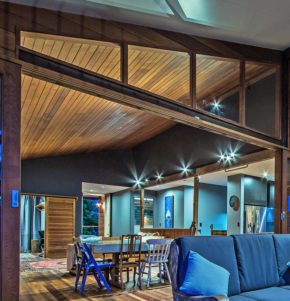 Natural timber and glass windows picture windows by Eden Made ...