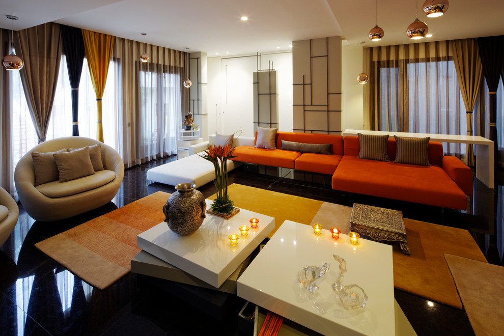 Neeraj and Jyoti Mittal - Contemporary - Living Room - Bengaluru - by ...