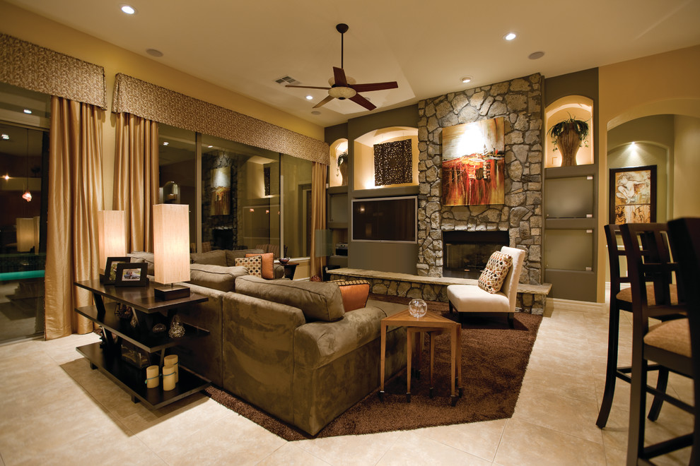 New - Traditional - Living Room - Phoenix - by Blue Desert Interiors ...