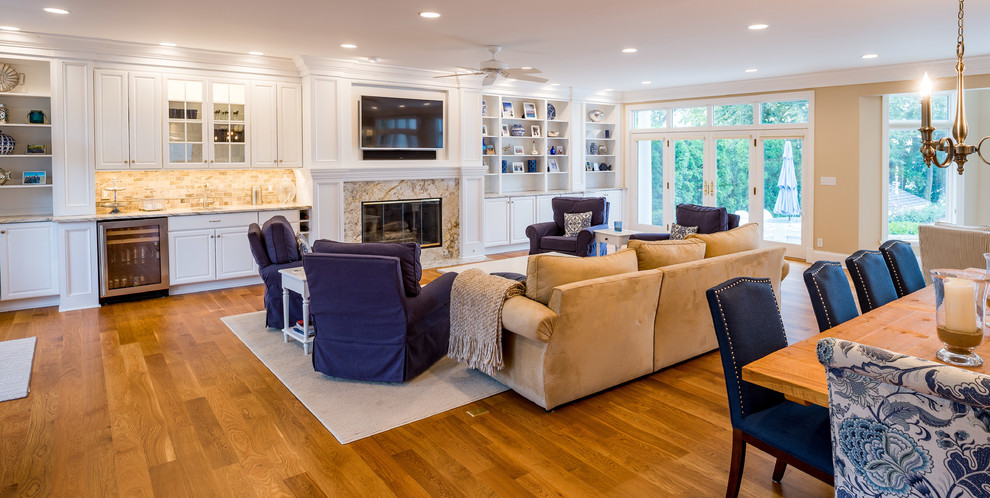 New Buffalo Interior Kitchen and Living Room Remodel - Transitional ...