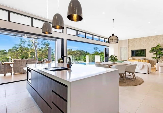 New Build - The Resort Retreat - Tropical - Living Room - Gold Coast ...