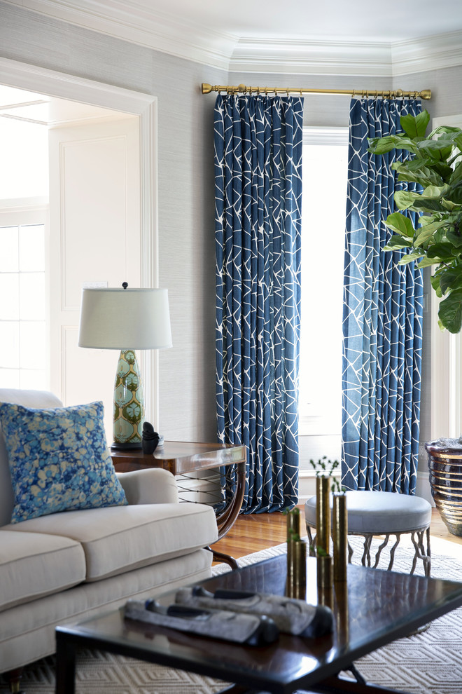 New House Blue House - Transitional - Living Room - Philadelphia - by ...