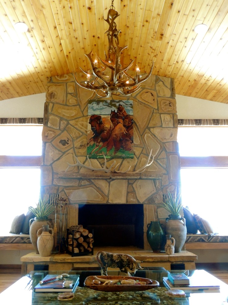 New Mexico Ranch - Rustic - Living Room - Austin - by Trent Hultgren ...
