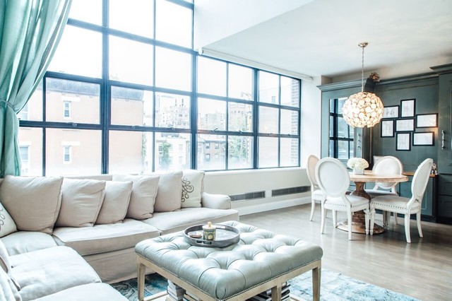 New York City Loft - Transitional - Living Room - New York - by Posh ...