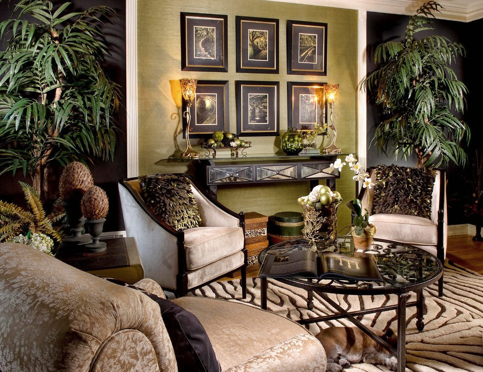 Night Time Garden Room - Eclectic - Living Room - Atlanta - by Terri ...