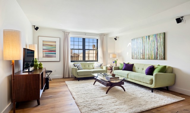 NYC Living/Family/Den Rooms by Designed to Appeal - Midcentury - Living ...