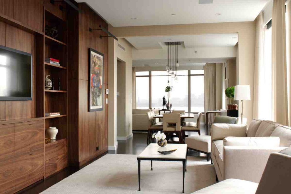 NYC Pied-A-Terre - Modern - Living Room - New York - by Susan Tully ...