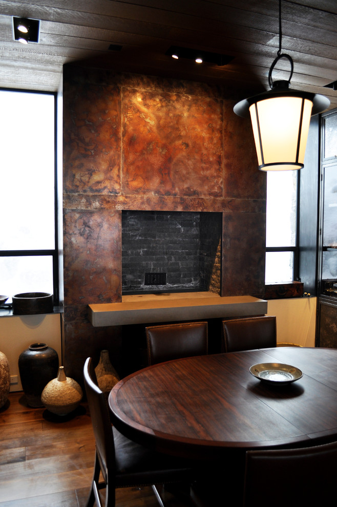 Obsidian Fireplace Surround - Living Room - Other - by Brandner Design ...