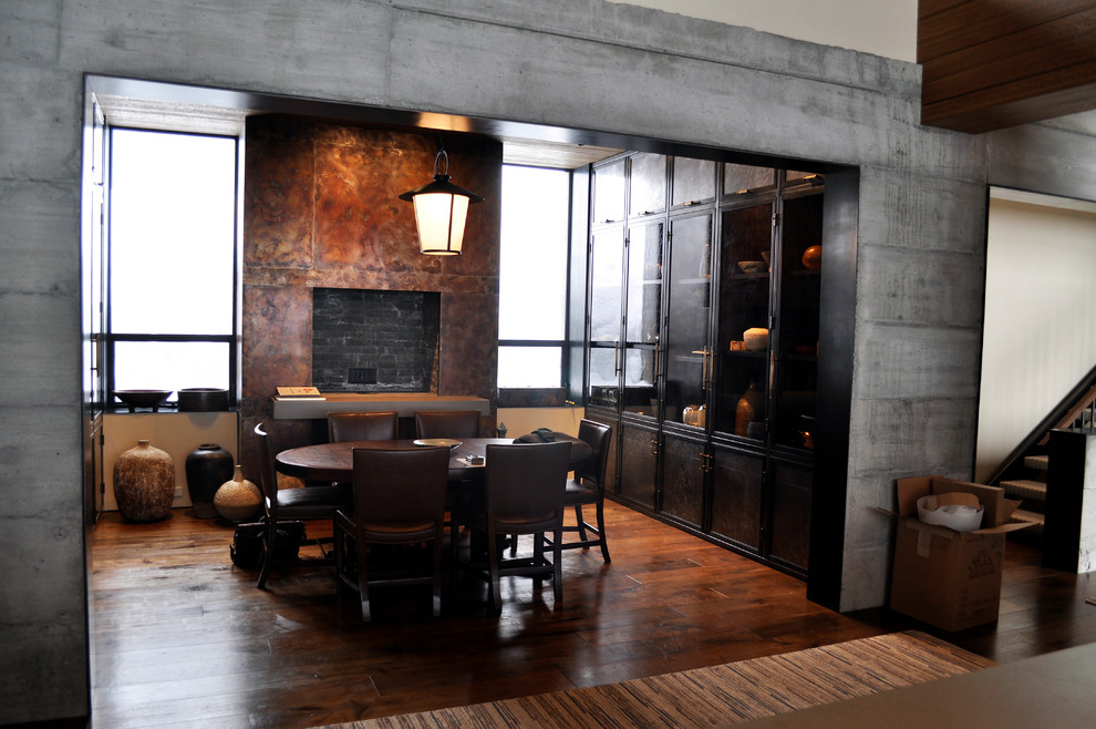 Obsidian Fireplace Surround - Living Room - Other - by Brandner Design ...