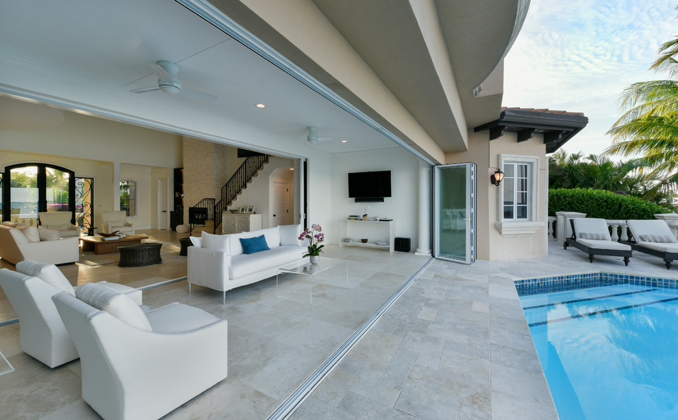 Ocean Reef Coastal Home - Beach Style - Living Room - Los Angeles - by ...