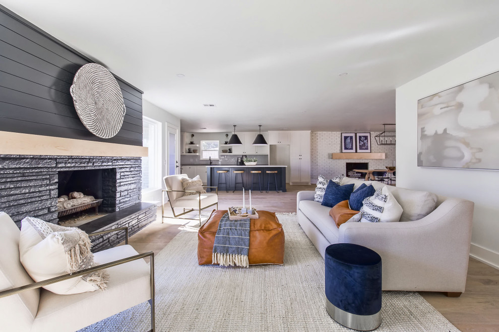 OKC Remodel - Contemporary - Living Room - Oklahoma City - by Kirby ...