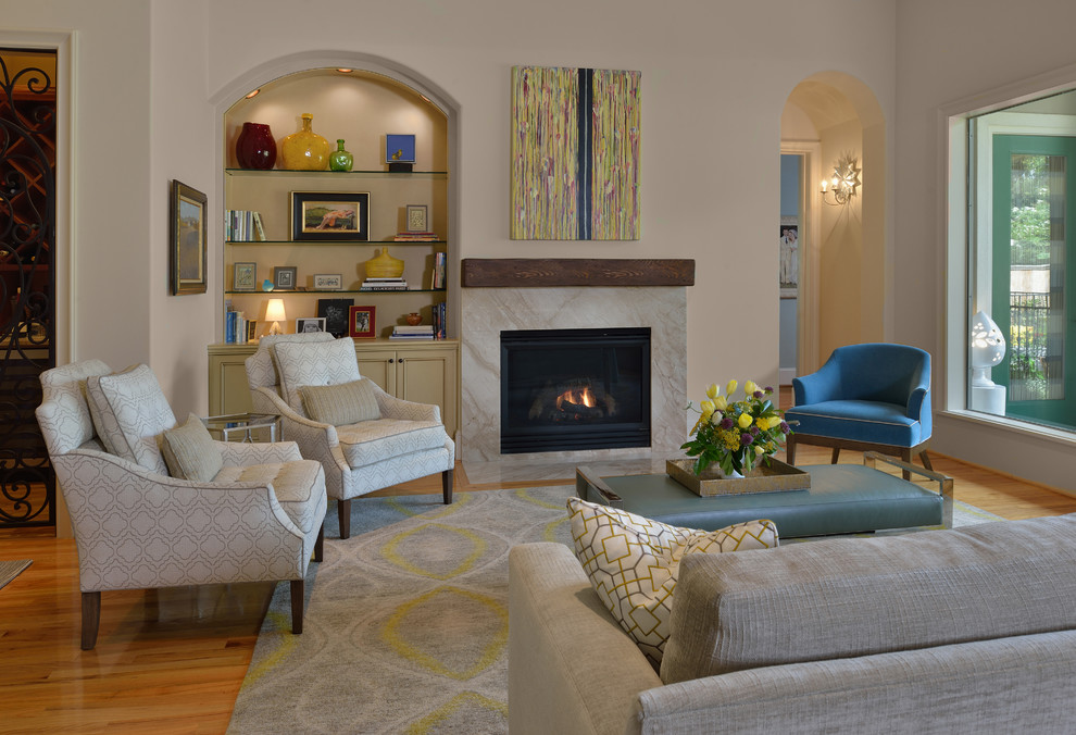 Old Braeswood Renovation - Traditional - Living Room - Houston - by ...