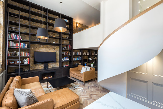 Old Chesterton Building - Industrial - Living Room - London - by Barnes ...