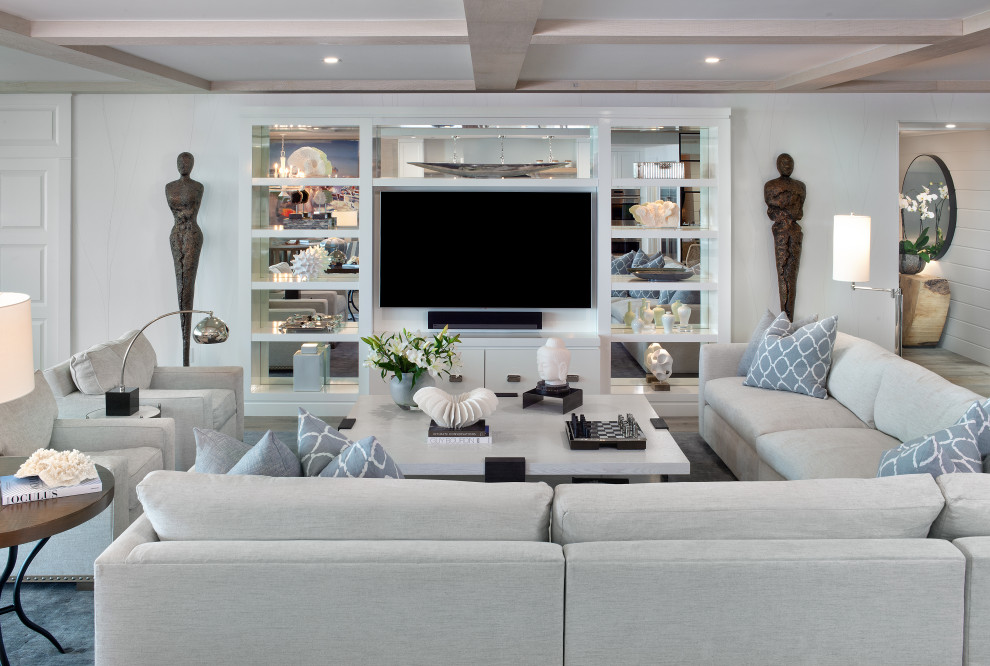 Old Coast Oasis - Living Room - Cleveland - by W Design Interiors | Houzz