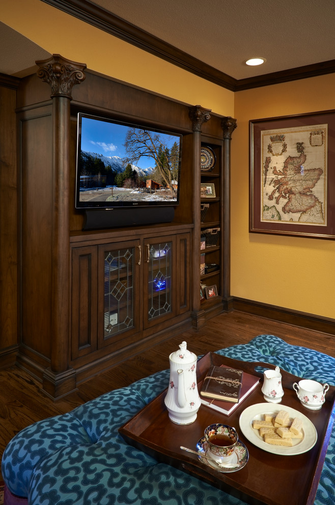 Old English Library - Traditional - Living Room - Portland - by ...