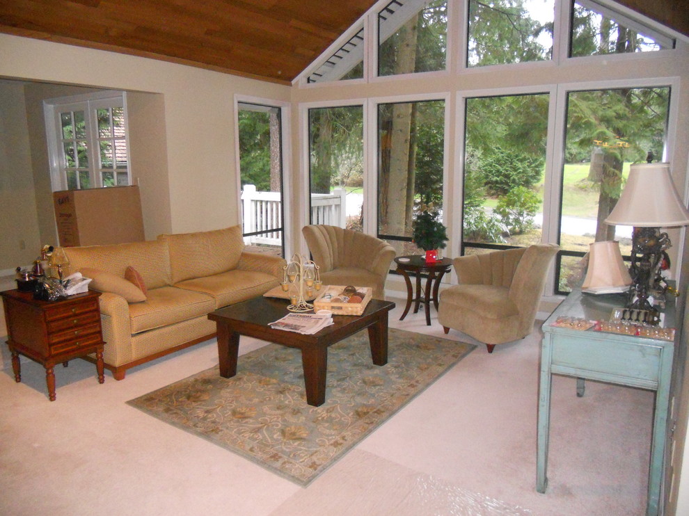 On the Golf Course - Traditional - Living Room - Seattle - by Interiors ...