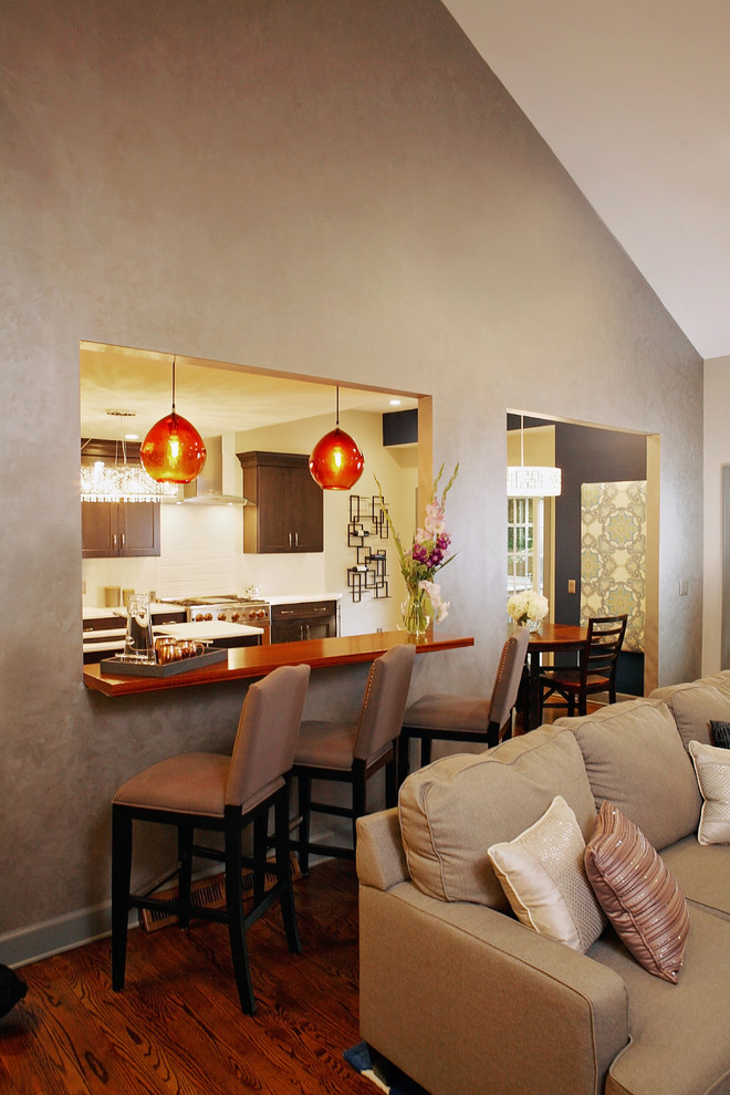 Open Concept Living Room & Kitchen - Modern - Living Room - Boston - by ...