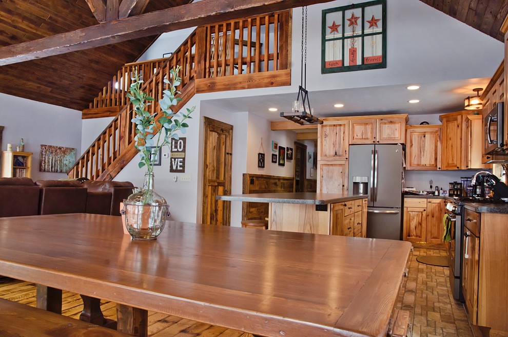 Open Concept Rustic Family Room - Rustic - Living Room - Other - by DW3 ...