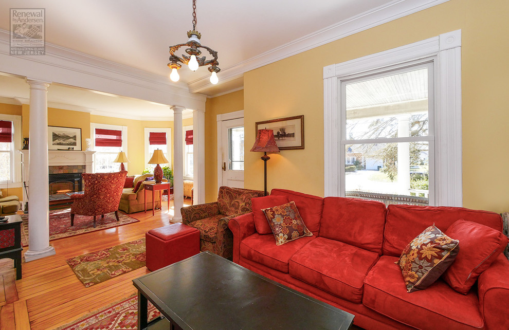 Open Floor Plan and Newly Installed Windows - Living Room - New York ...