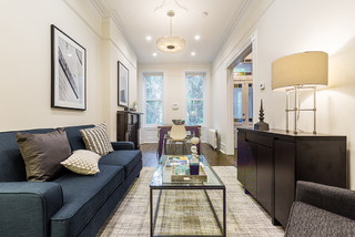 Open Parlor Level - Traditional - Living Room - New York - by Dixon ...