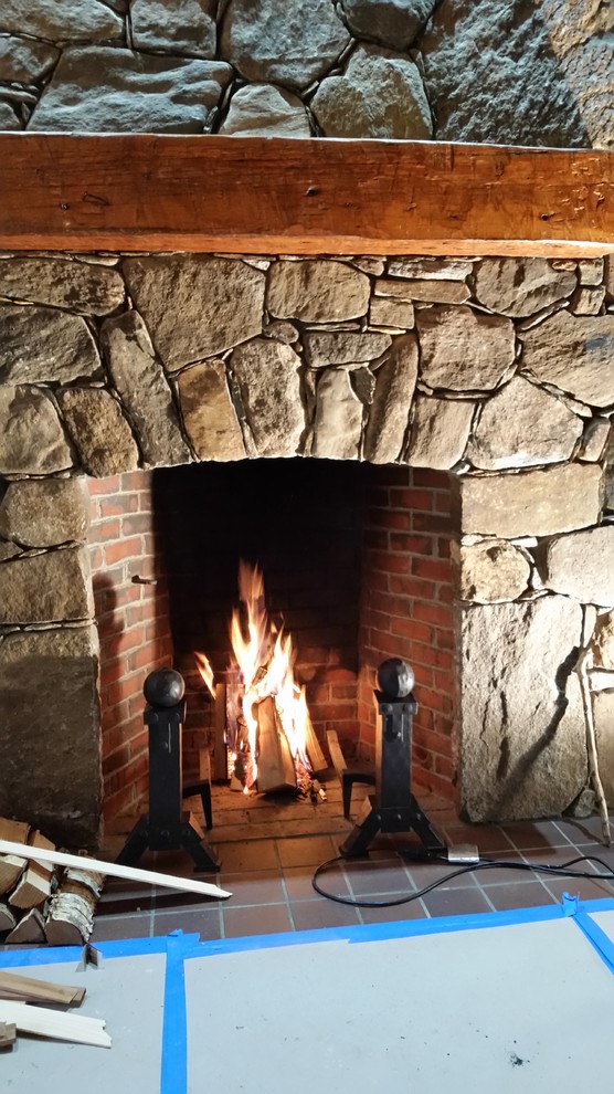 Orton Style Rumford fireplaces and other rebuilds - Farmhouse - Living ...