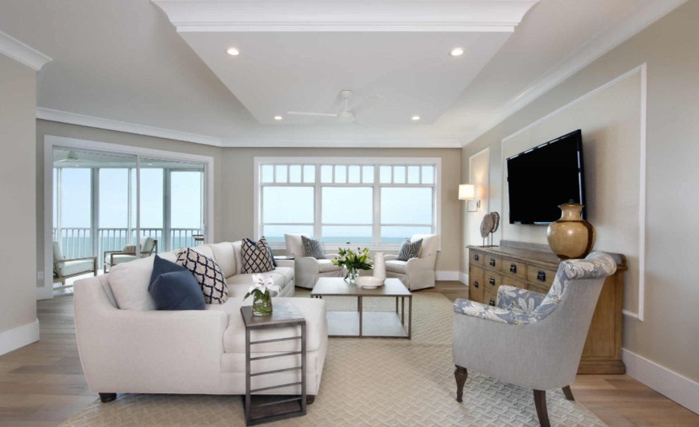 Our Coastal Condos- Sandy Shore - Beach Style - Living Room - Miami ...
