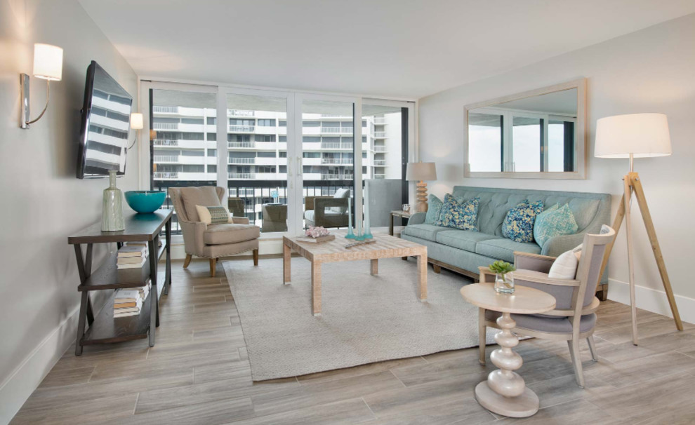 Our Coastal Condos- Seaside Retreat - Beach Style - Living Room - Miami ...