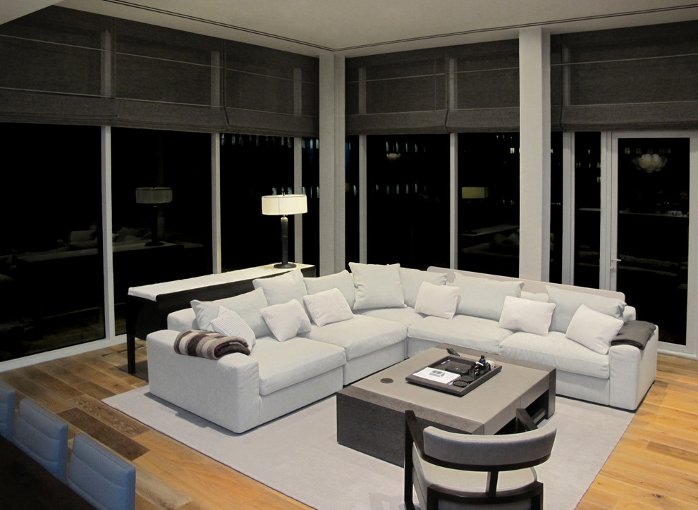 Our Work - Contemporary - Living Room - Miami - by Automated Shading ...