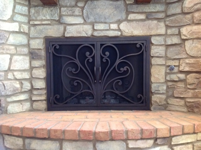 Outdoor Fireplace Gate - Traditional - Living Room - San Diego - by AMS ...