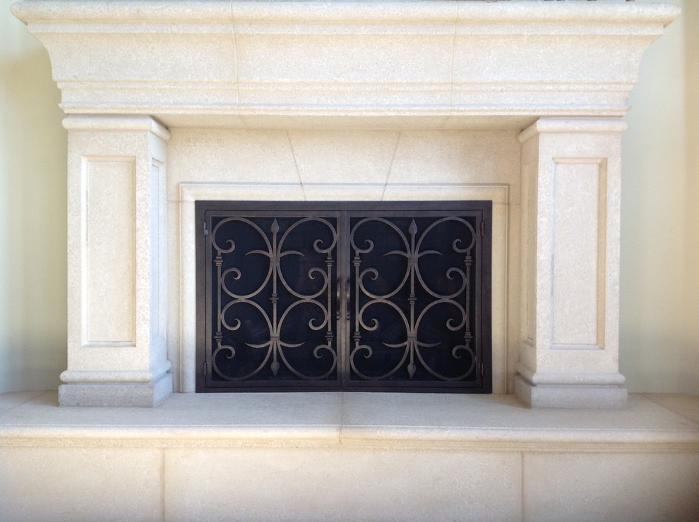 Outdoor Fireplace Gate - Traditional - Living Room - San Diego - by AMS ...