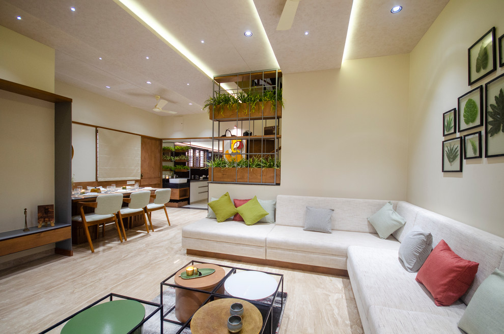 Panchamrut Greens - Modern - Living Room - Ahmedabad - by Invoke Design Studio | Houzz