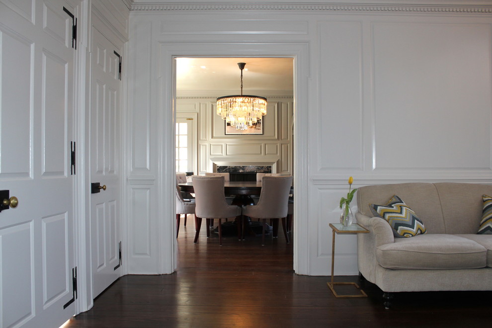 Paneled Foyer - Contemporary - Living Room - Newark - by House of Cline ...