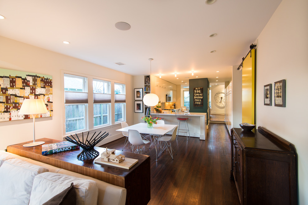 Peddie bungalow renovation & addition - Contemporary - Living Room ...