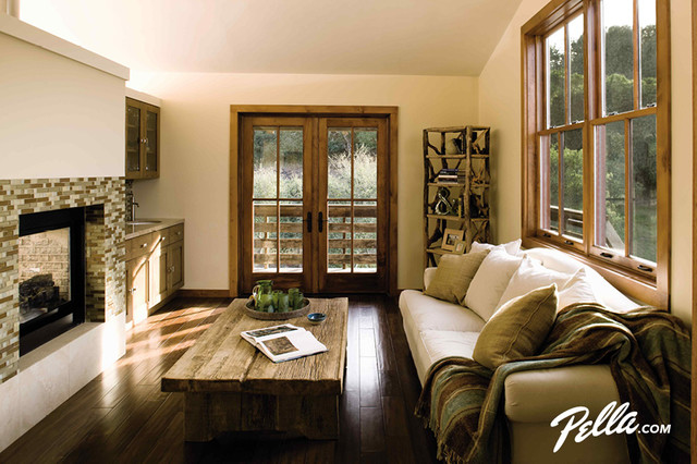 Pella® Architect Series® double-hung windows, hinged patio door ...