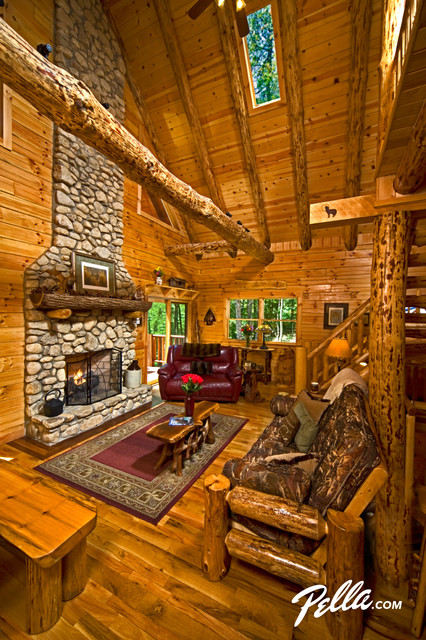 Pella® ProLine windows - Rustic - Living Room - Cedar Rapids - by Pella ...