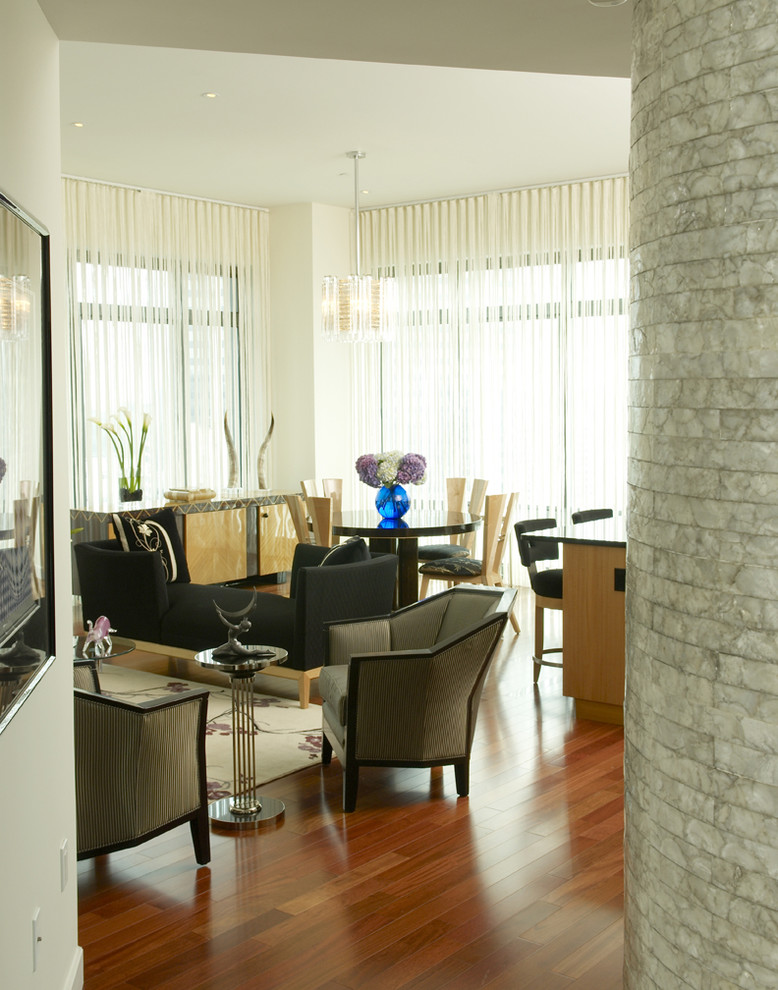 Penthouse at Trump Lofts - Modern - Living Room - New York - by Design ...