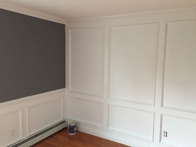 "Picture Frame" Wainscoting - Traditional - Living Room - New York - by ...