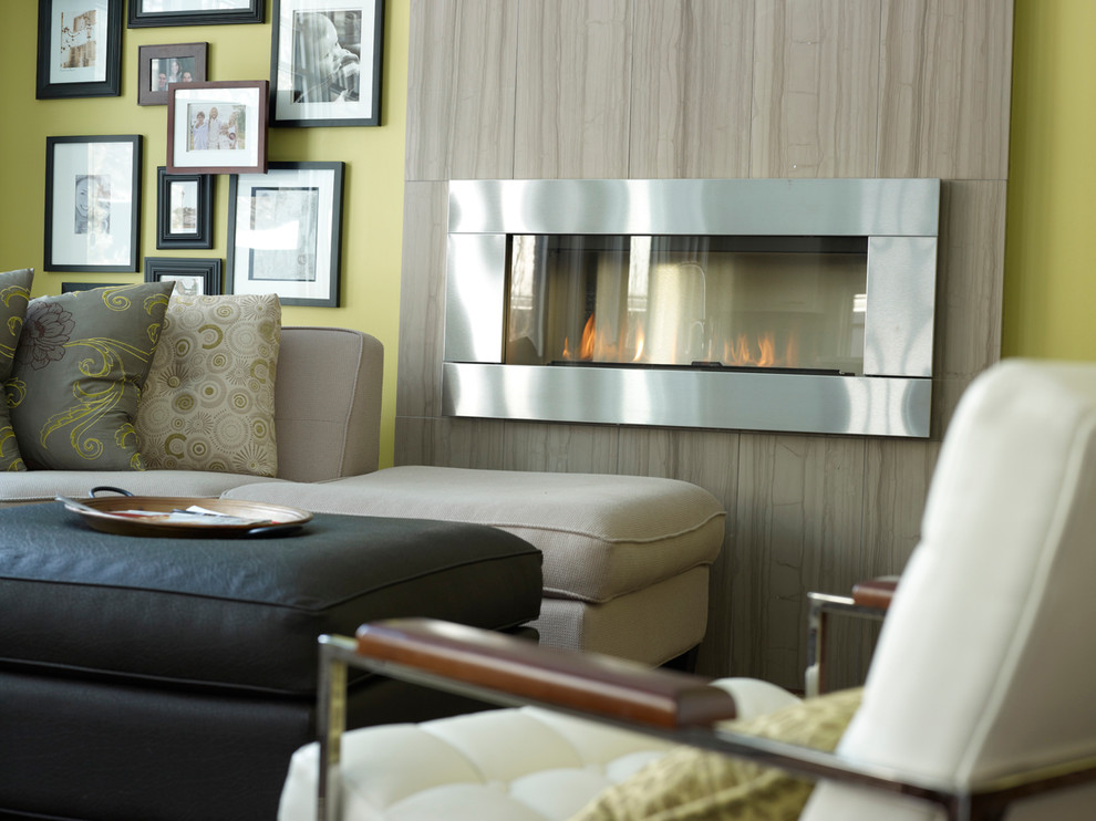 Pinder Residence • Ocean Silver Travertino - Contemporary - Living Room ...