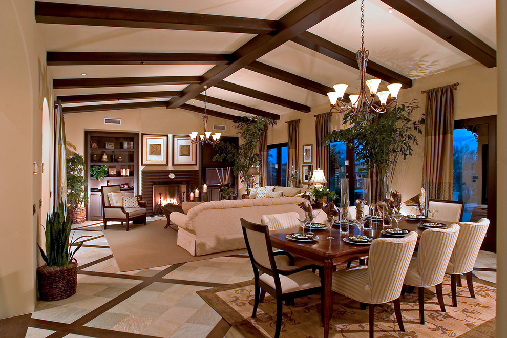 Plan 104 at The Haciendas at DC Ranch - Mediterranean - Living Room ...