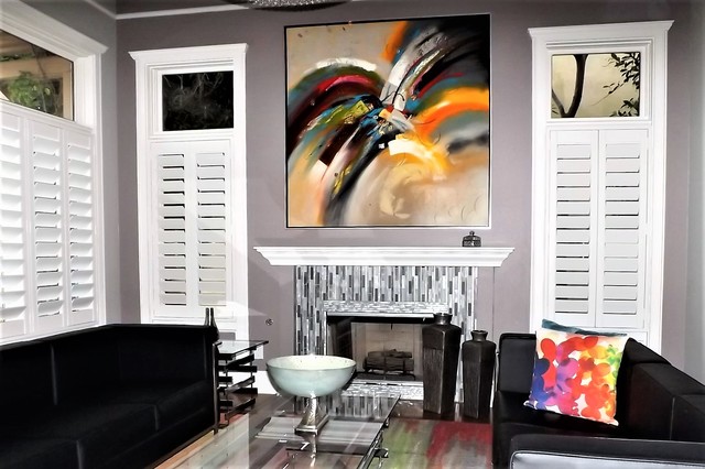Plantation Shutters for Modern Homes - Moderne - Salon - Chicago - par ...