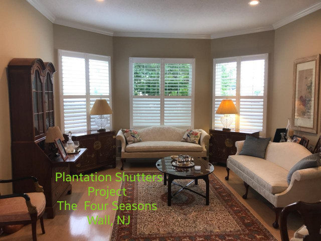 Plantation Shutters - The Four Seasons, Wall, NJ - Living Room - New York - by Timm's Window ...