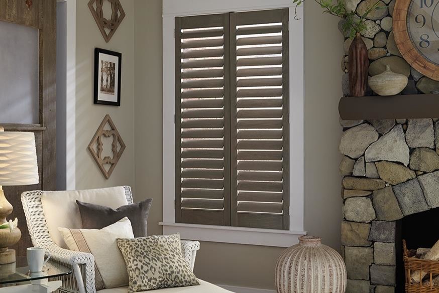 PLANTATION SHUTTERS - WINDOW SHUTTERS - Lafayette Woodland Harvest - Moderne - Salon - Denver ...