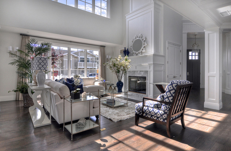 Plantation Style Home - Manhattan Beach - Country - Living Room - Los ...