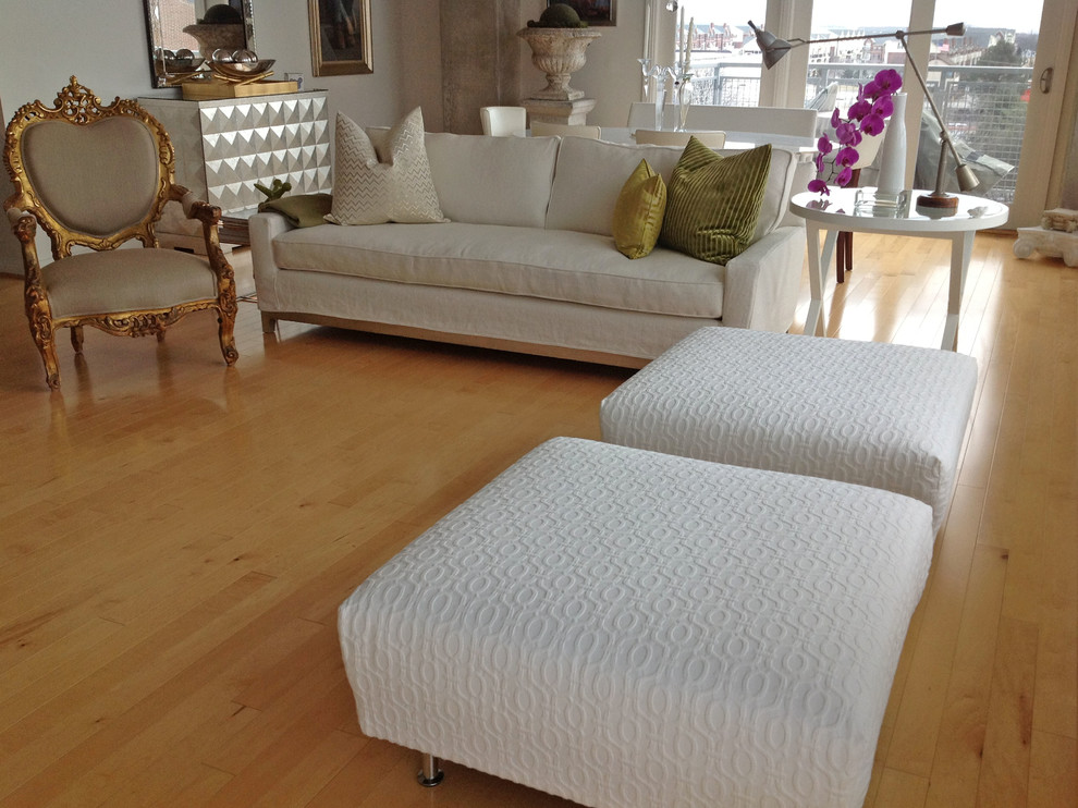 Posh Loft Living Room - Traditional - Living Room - Los Angeles - by ...