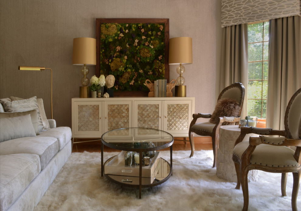 Posh Parlor - Traditional - Living Room - Chicago - by VARA Design | Houzz